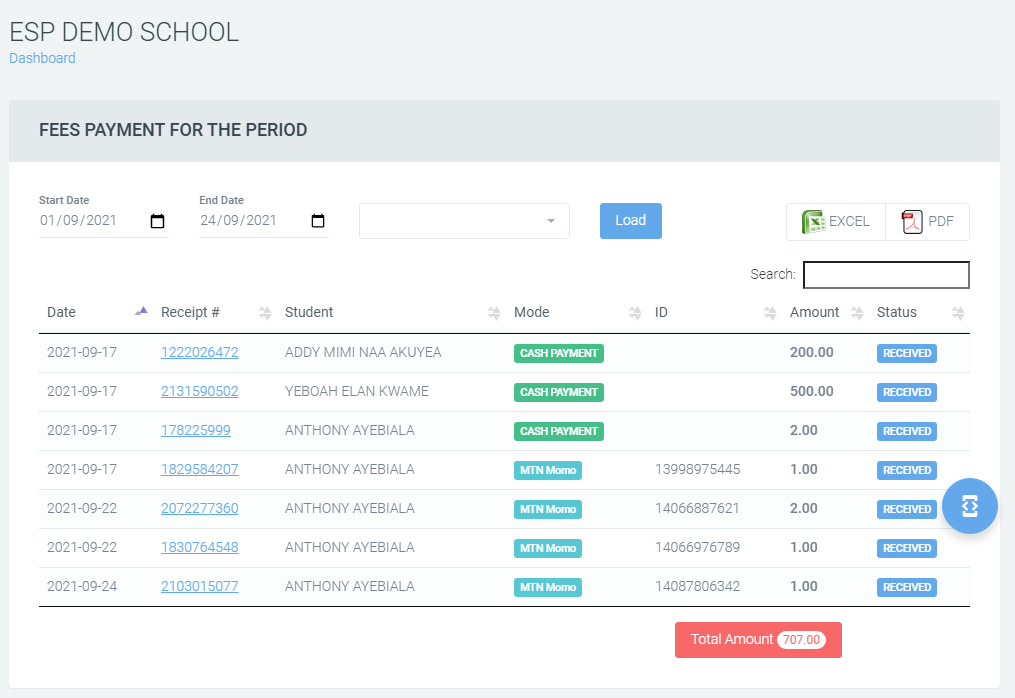 ESP - School Management System